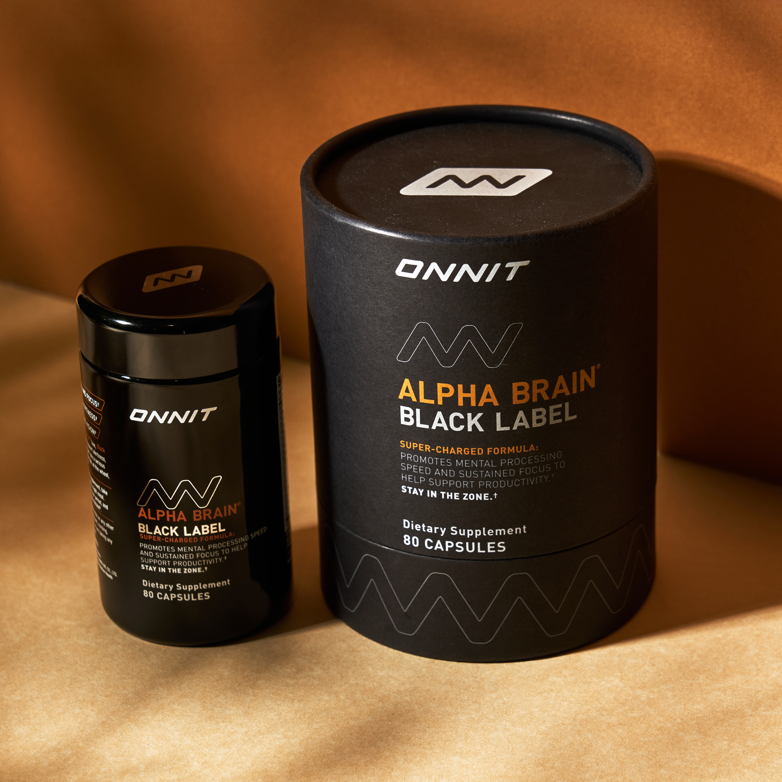 Alpha Brain® Black Label: Premium Nootropic With Caffeine | Onnit
